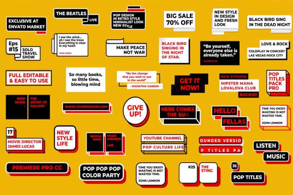 Gói Pop Titles Cho Premier Pro CC | Nguyễn Hồng Sơn Blog⚡